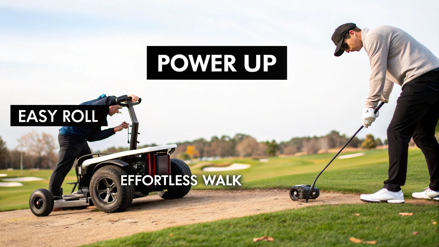 A Golfer's Guide to Electric Golf Push Cart Conversion Kits | Caddie Wheel