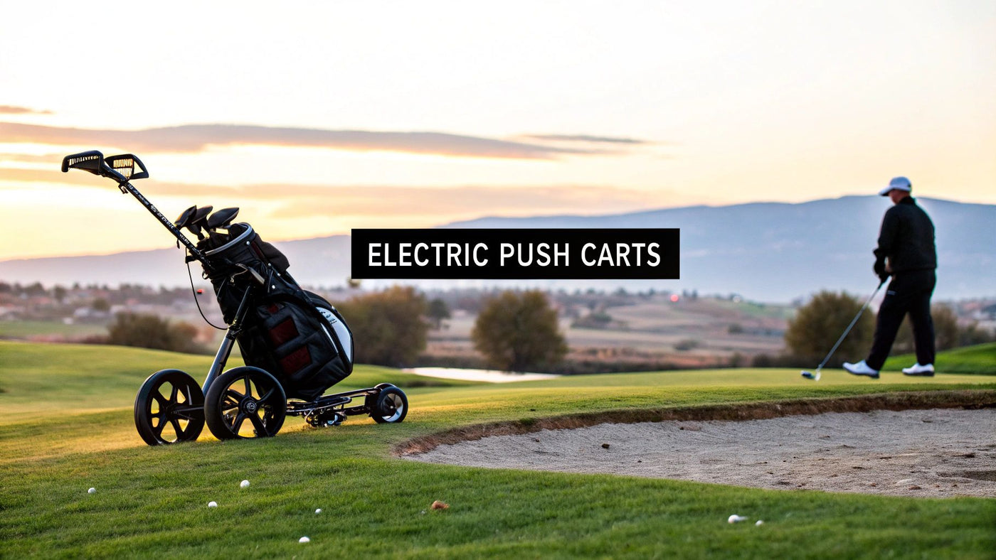 A Golfer's Guide to Electric Push Carts for Golf | Caddie Wheel