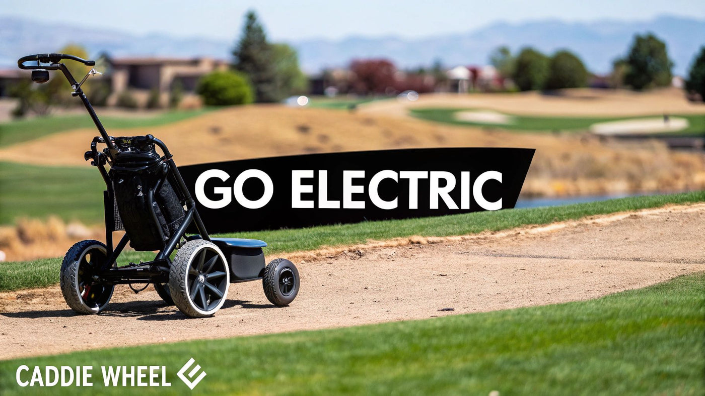 How to Convert Push Cart to Electric | Easy DIY Guide | Caddie Wheel