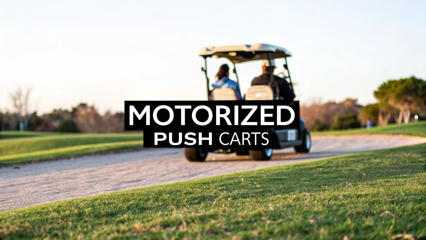 Your Guide to Motorized Push Carts | Caddie Wheel